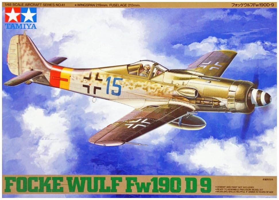 Tamiya FW190 D-9 Focke-Wulf 1:48 Scale Kit – Sundon Model Shop