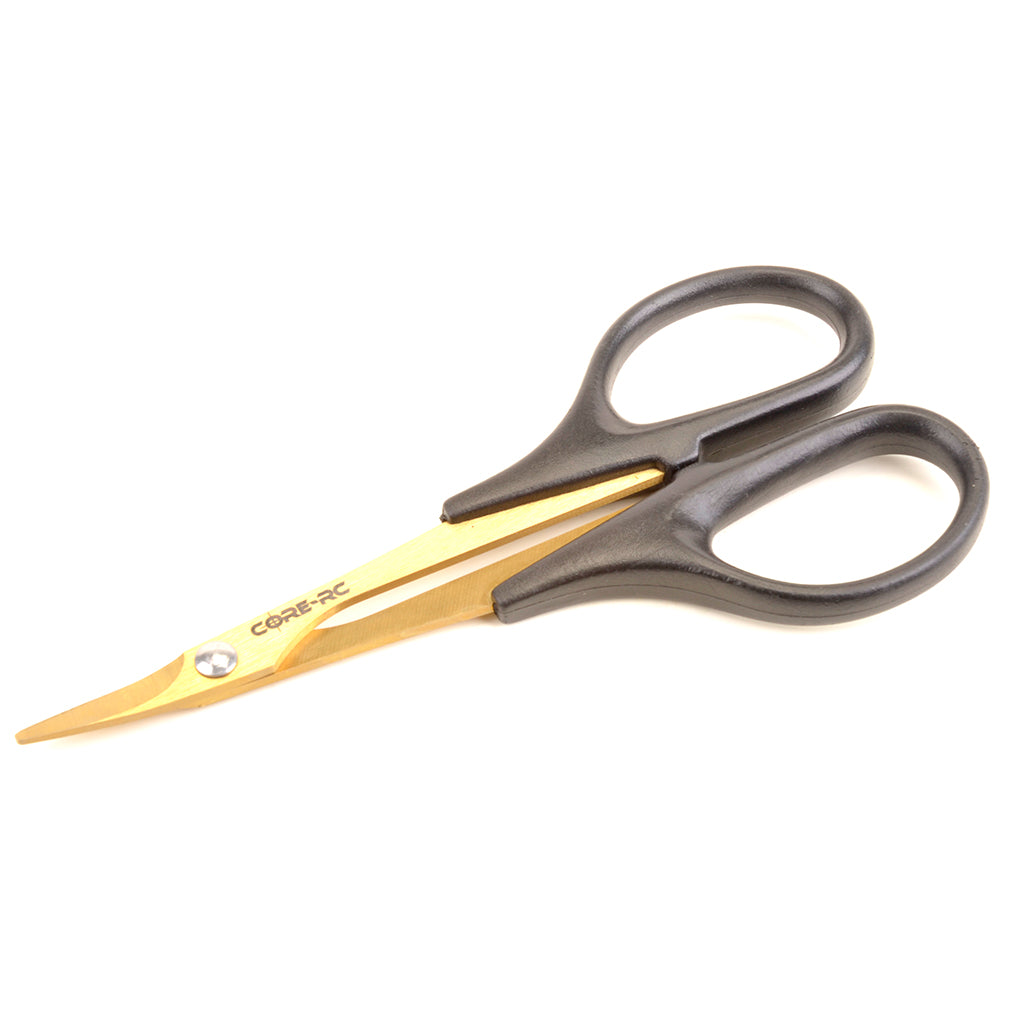 Titanium Nitride Coated Curved Body Scissors – Sundon Model Shop